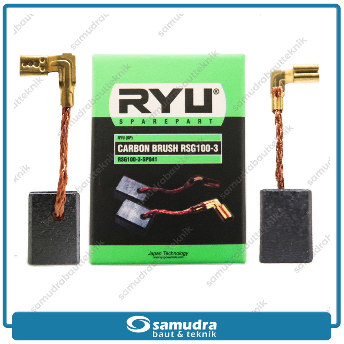 RYU Carbon Brush Mesin Gerinda untuk RSG100-3 – samudrabautteknik